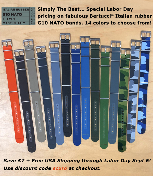Special Labor Day Pricing on Italian Rubber Bands!